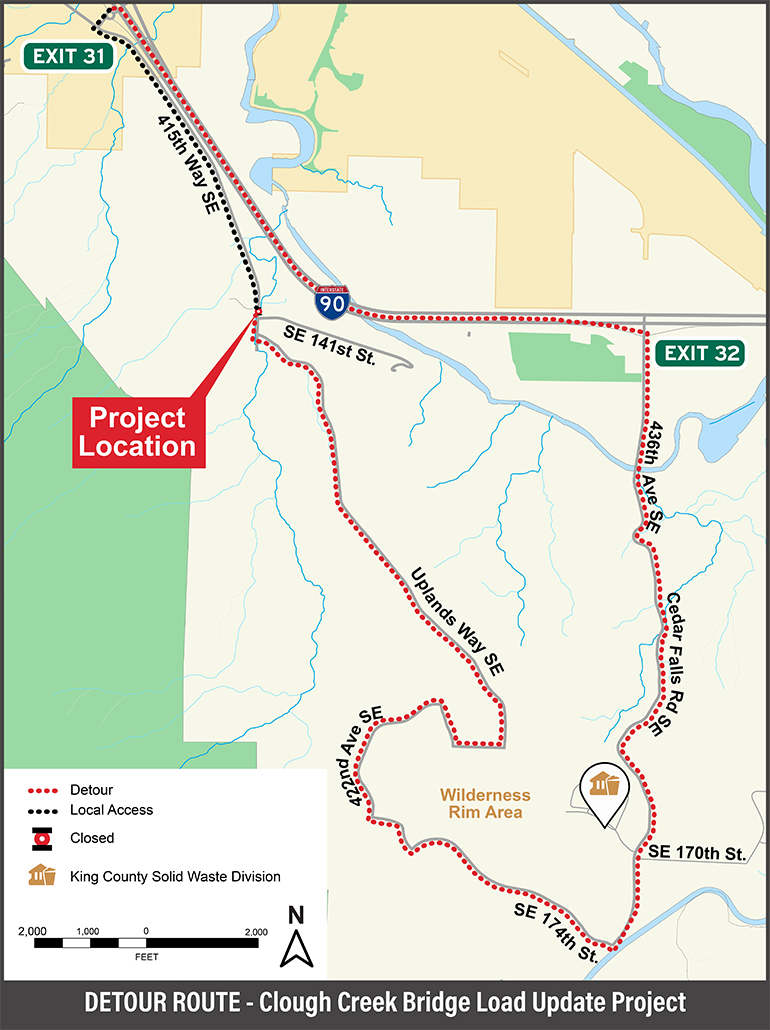 Clough Creek Bridge #909B Load Upgrade Project - King County, Washington