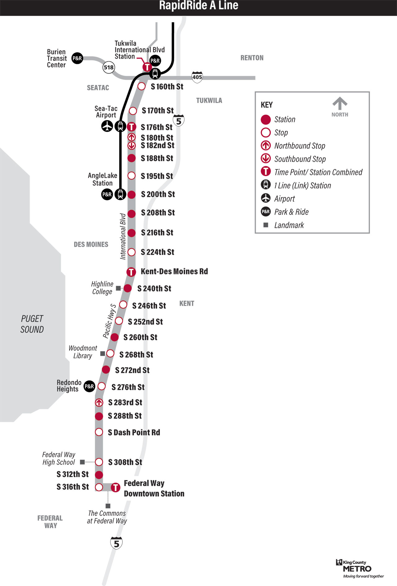 Schedules and maps - King County, Washington