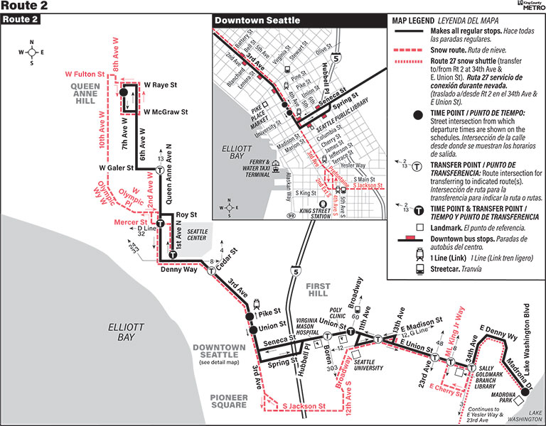 Snow routes - King County, Washington