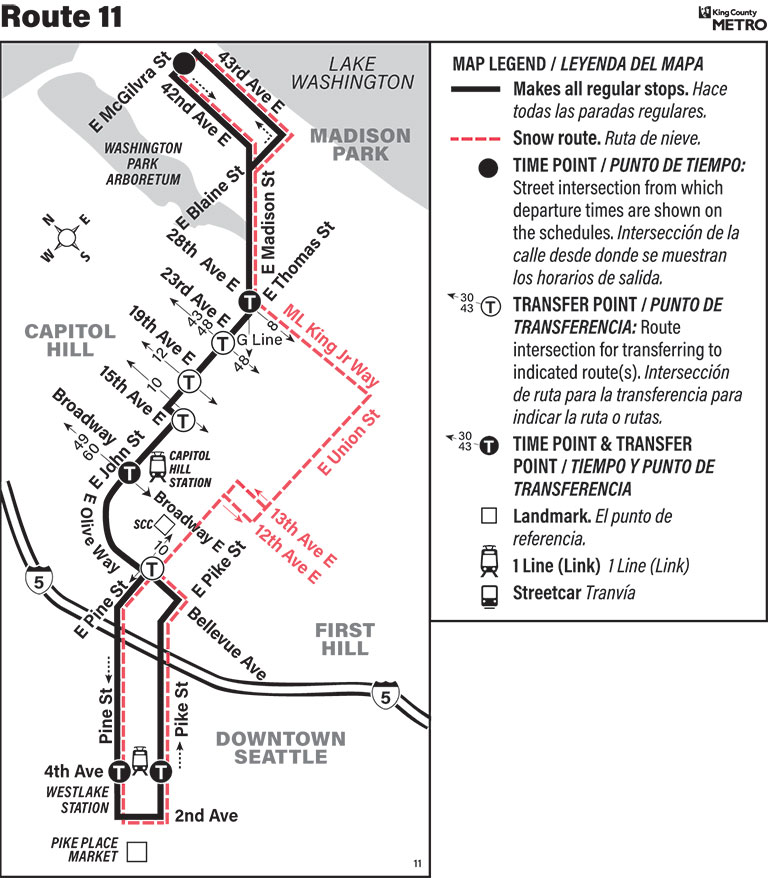 Snow routes - King County, Washington