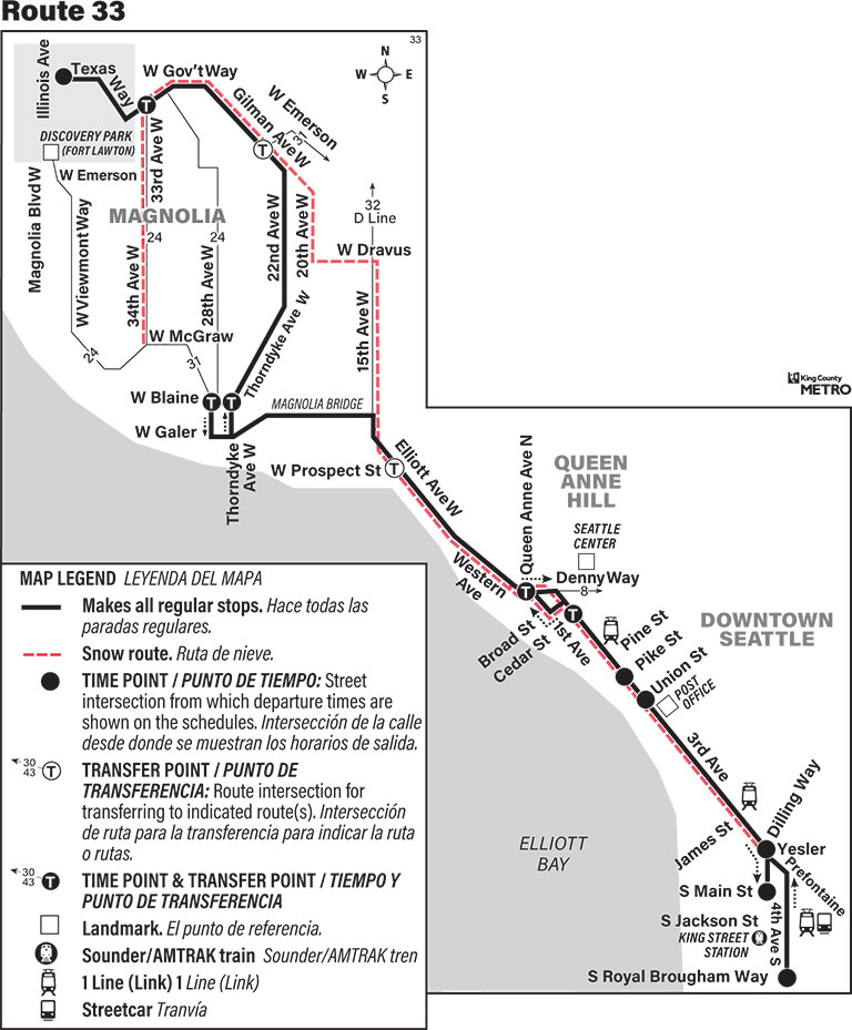Snow routes - King County, Washington