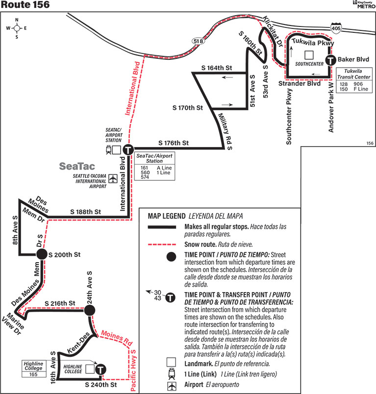 Snow routes - King County, Washington