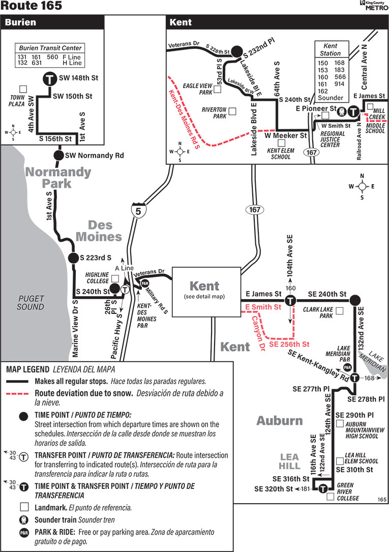 Snow routes - King County, Washington