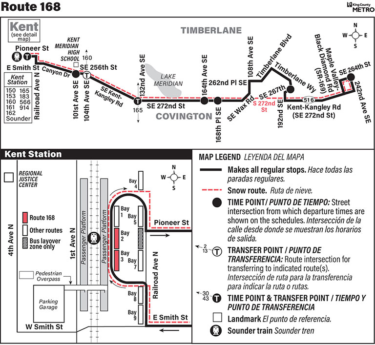 Snow routes - King County, Washington