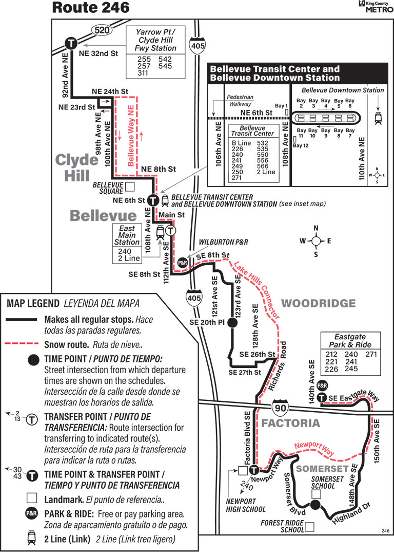 Snow routes - King County, Washington