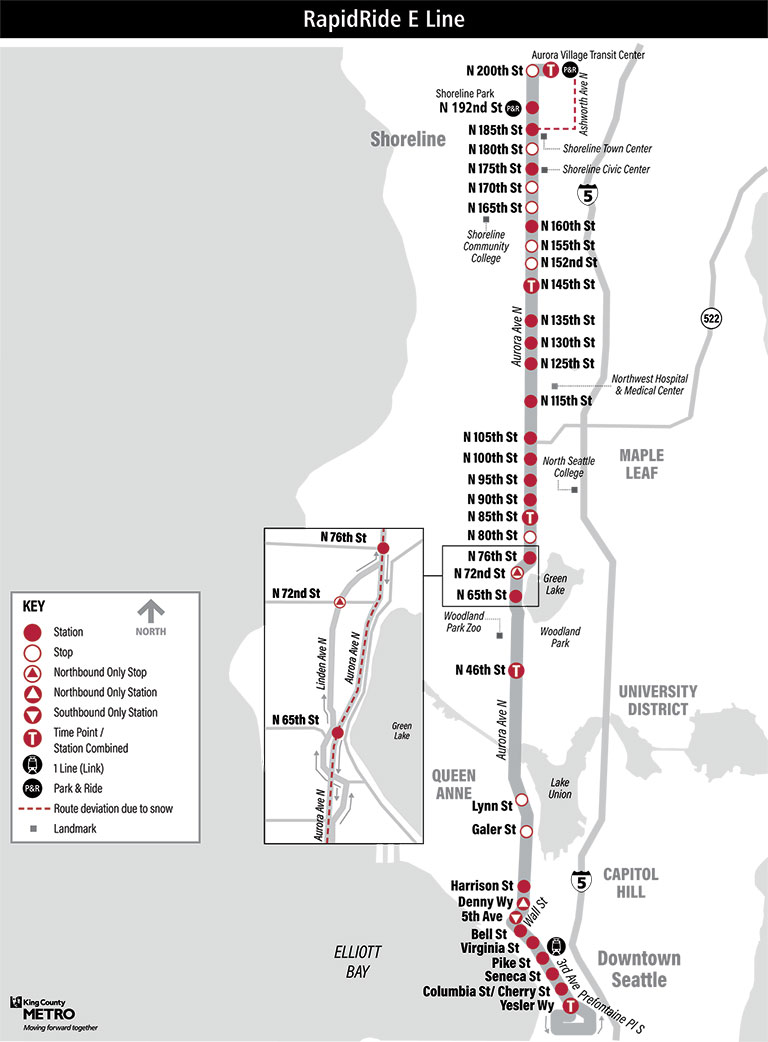 Snow routes - King County, Washington