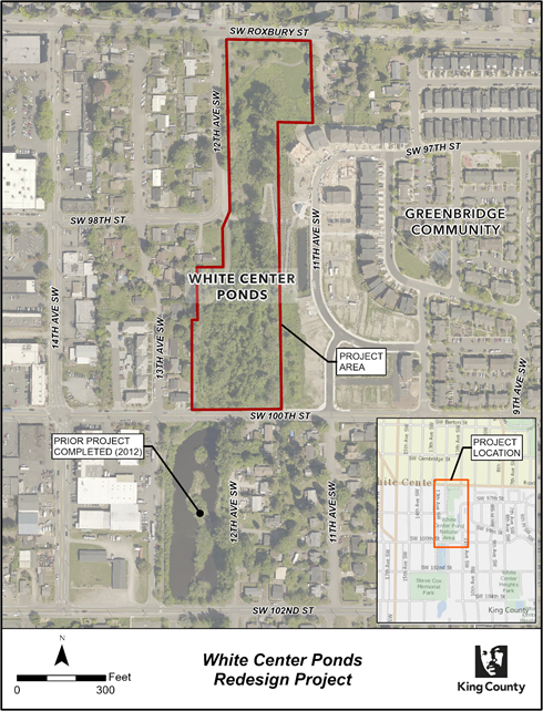 Dự án Tái Thiết kế White Center Ponds - King County, Washington