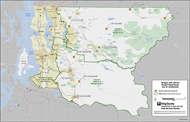 Vehicle weight restrictions for bridges - King County, Washington